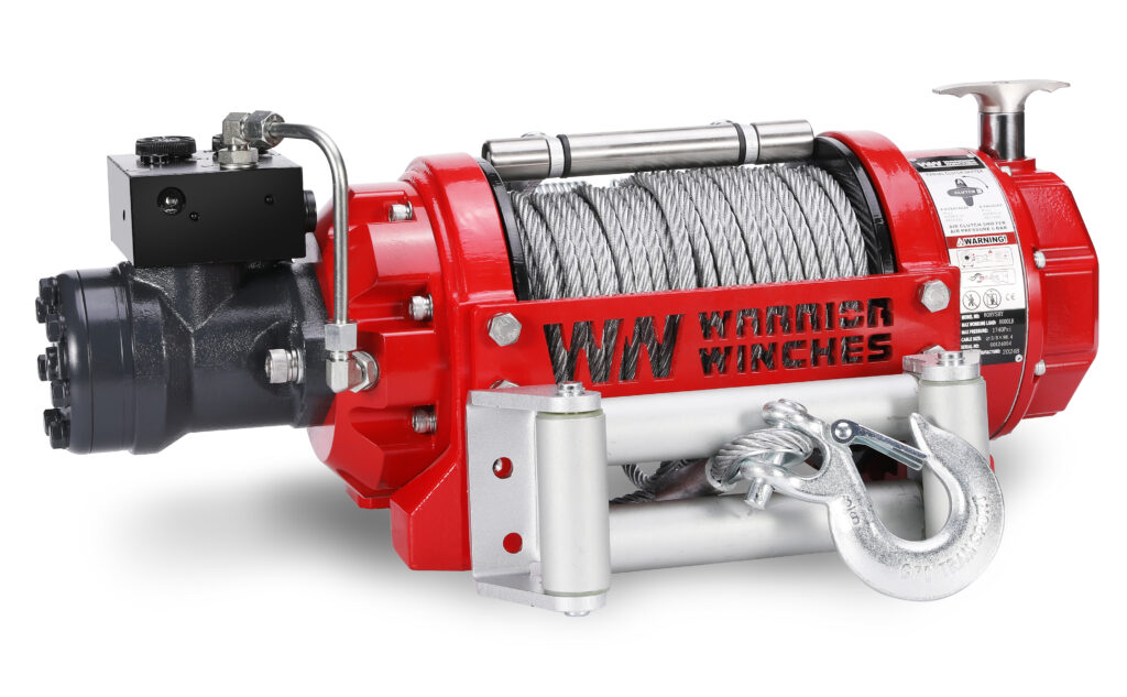 RV 8000 Hydraulisk Vinsch - Stålvajer - Warrior Winches