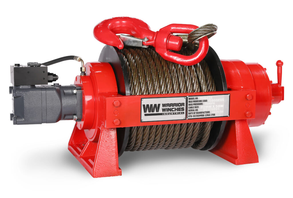 JR 15 Industriell Hydraulisk Vinsch - Warrior Winches