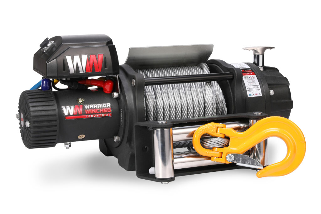 T1000 22000 Severe Duty Vinsch 24V - Stålvajer - Warrior Winches